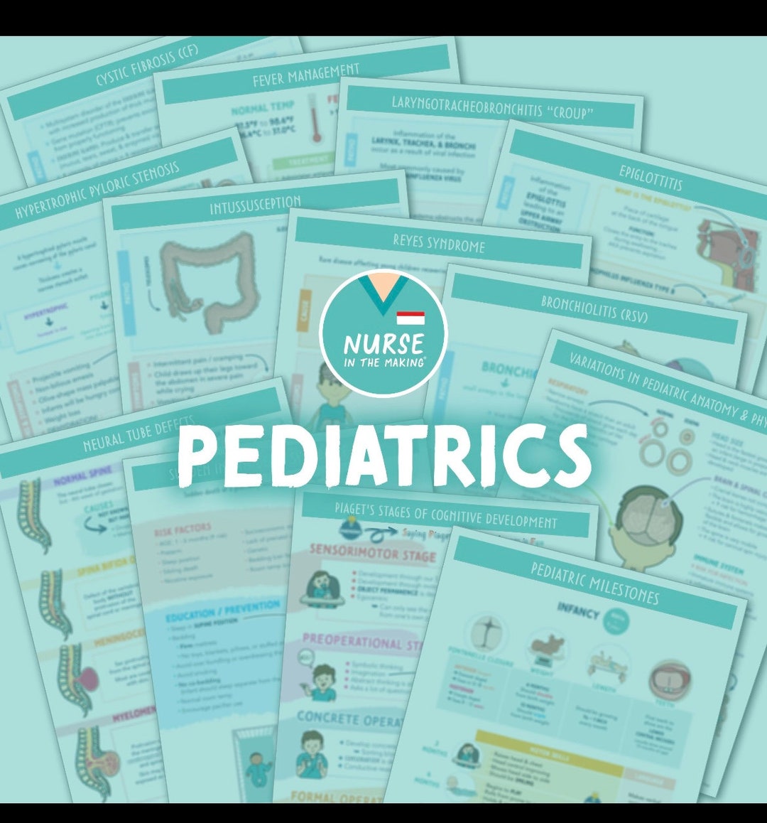 Pediatric Study Guide Bundle Nursing School New Version PDF Nurses - Etsy
