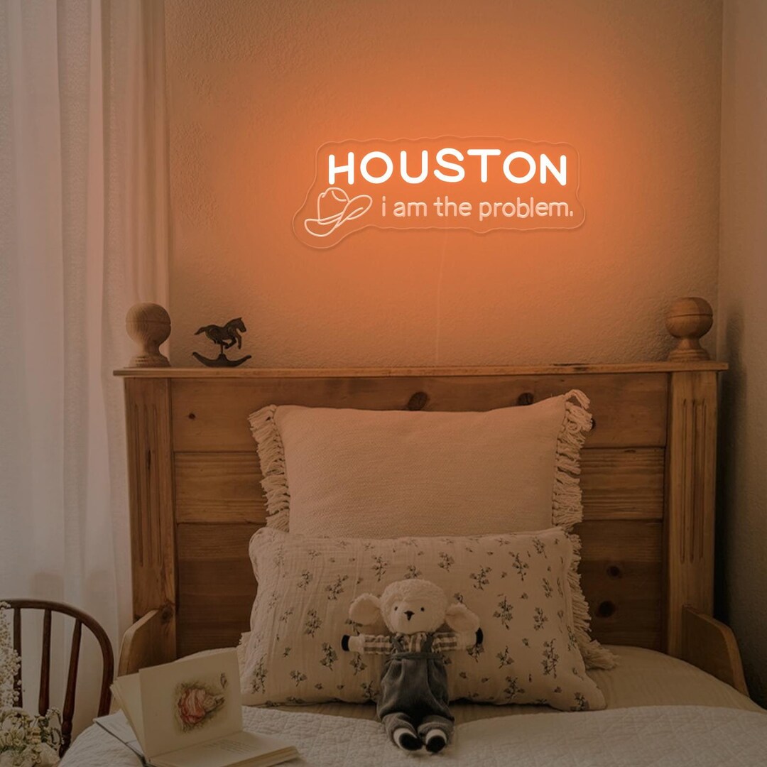 Houston I Am the Problem Neon Sign, Spaceman Art Neon Decor, Best Gift ...