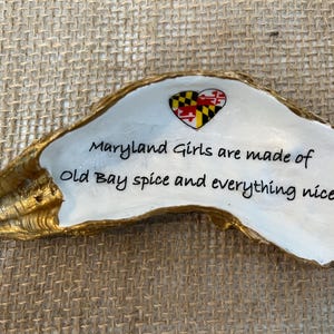 Maryland Themed Gift, Oyster Shell Trinket Dish, Unique Gift for a ...