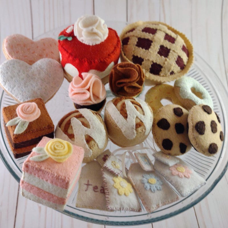 Felt Tea Set - Etsy