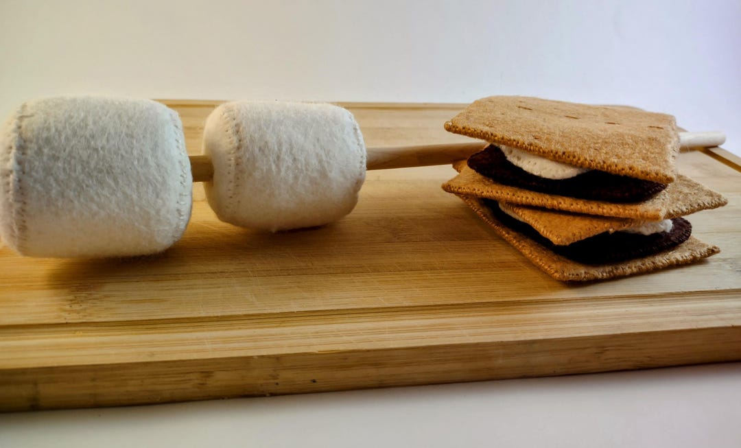 Felt Smores, Felt Campfire Set, Play Food, Pretend Play, Play Cooking ...
