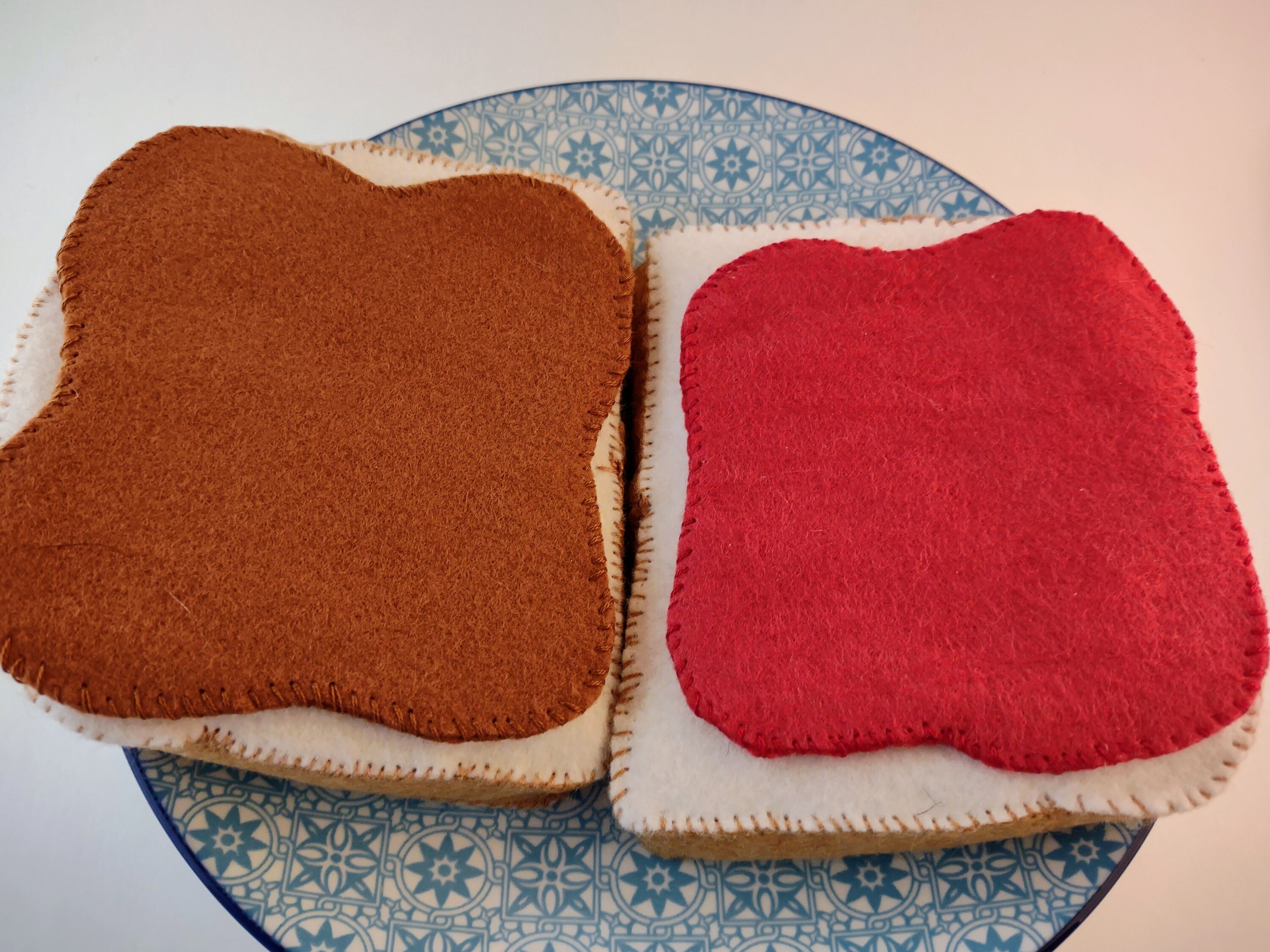 Handmade Felt Sandwich Set, Play Food, Pretend Play Food, Felt Lunch ...