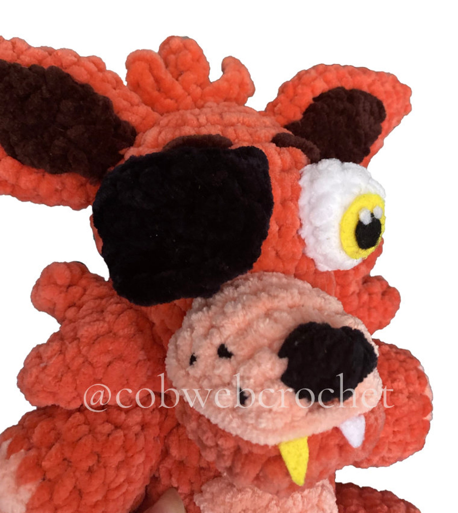 Fox Pirate Crochet Pattern Foxy Fnaf Five Nights at Freddy's Plush ...