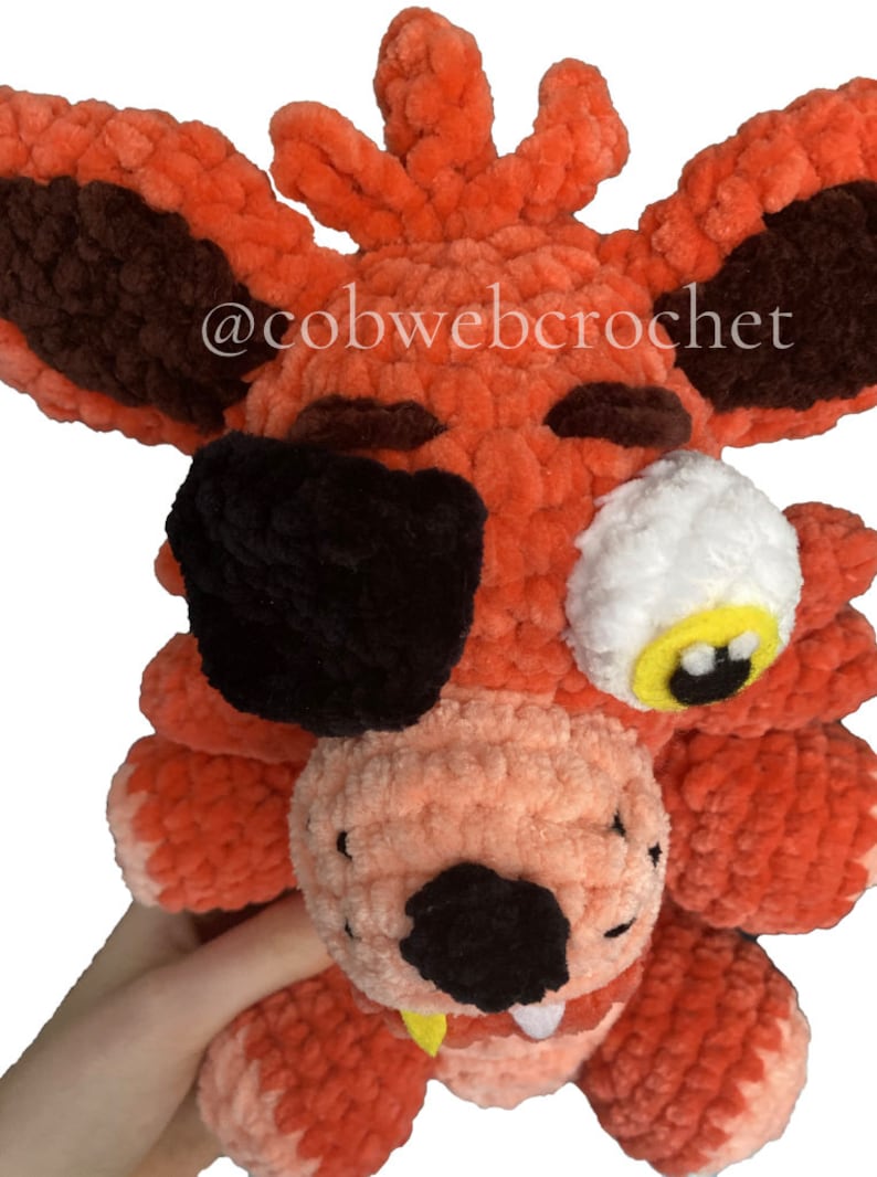 Fox Pirate Crochet Pattern Foxy Fnaf Five Nights at Freddy's Plush ...