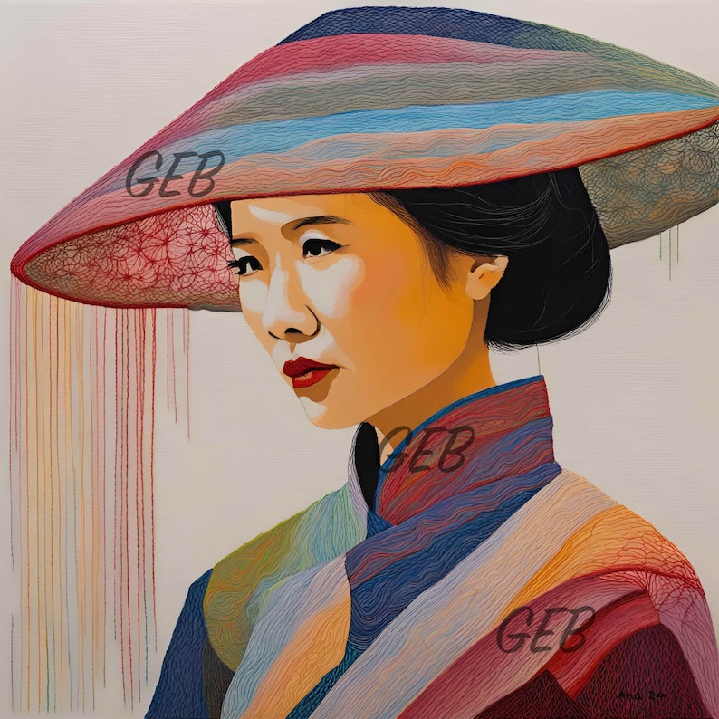 Vietnamese Art, Vietnam, Square Wall Art, Art Prints,printable Wall Art, Asian Decor, Zen ...