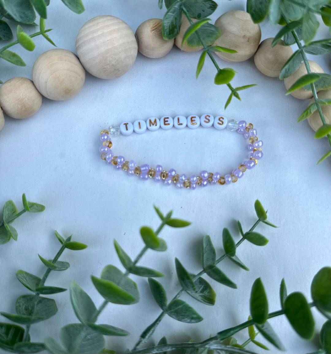 Taylor Swift Timeless Friendship Bracelet, Subtle Swiftie Merch, Speak ...