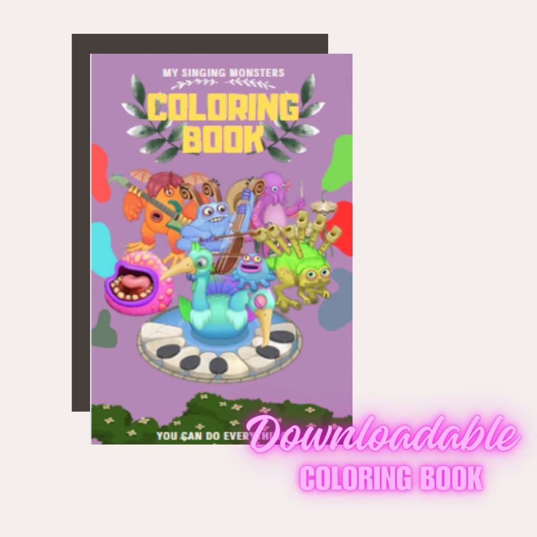 My Singing Monsters Coloring Book - Etsy UK