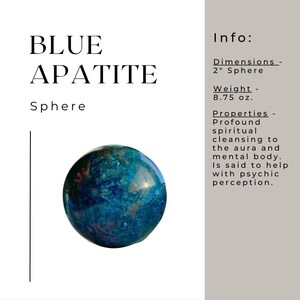 Blue Apatite Sphere - Etsy
