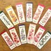 Birth Month Flower Bookmarks Collection 2 Floral Bookmark Book Lover ...