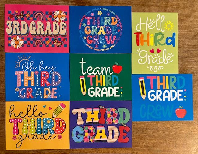 Welcome Back to School Card Pack Elementary School Teachers Time-saving ...