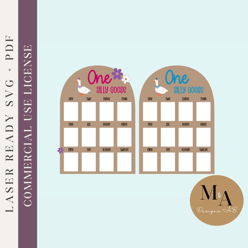 Silly Goose BUNDLE Laser Ready SVG Cutting File Hello World Baby Gift ...