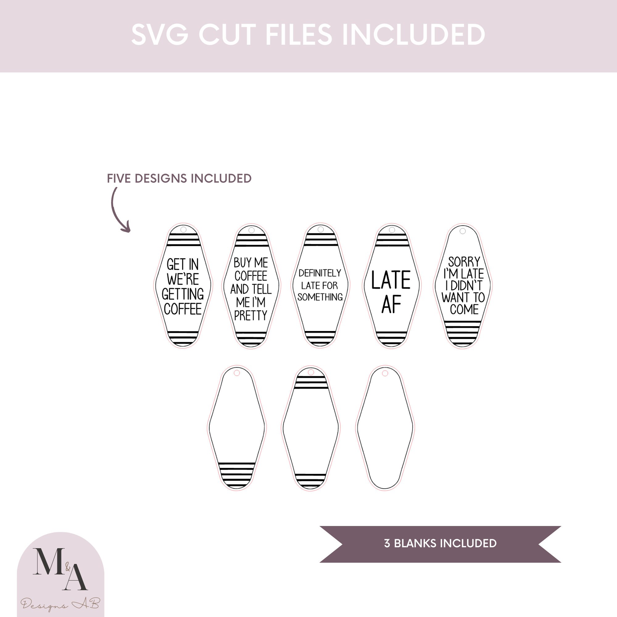 Retro Motel Keychain SVG File, 70s Travel Design (laser Cut) - Etsy