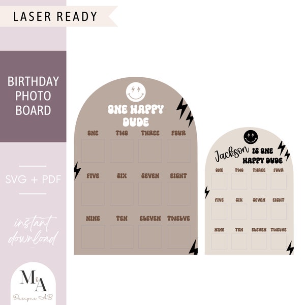 Laser Baby First Year Sign - Etsy