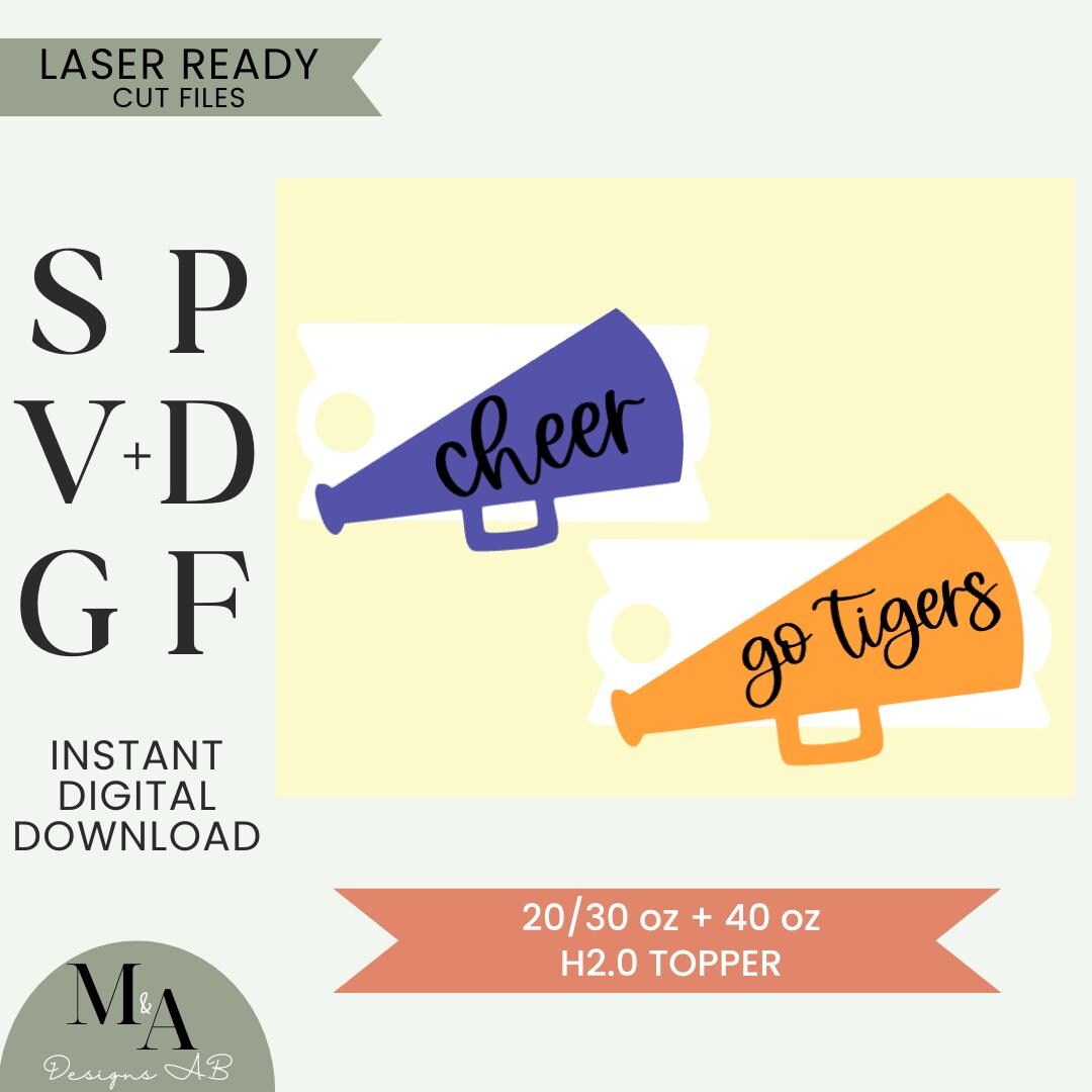 Stanley Cheer Topper Team Gift Ideas Laser Ready SVG Cutting File ...