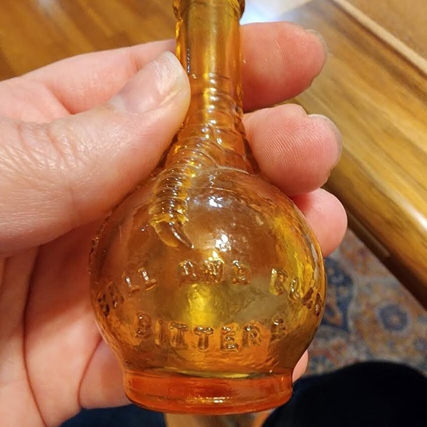 Amber Antique Bottle - Etsy