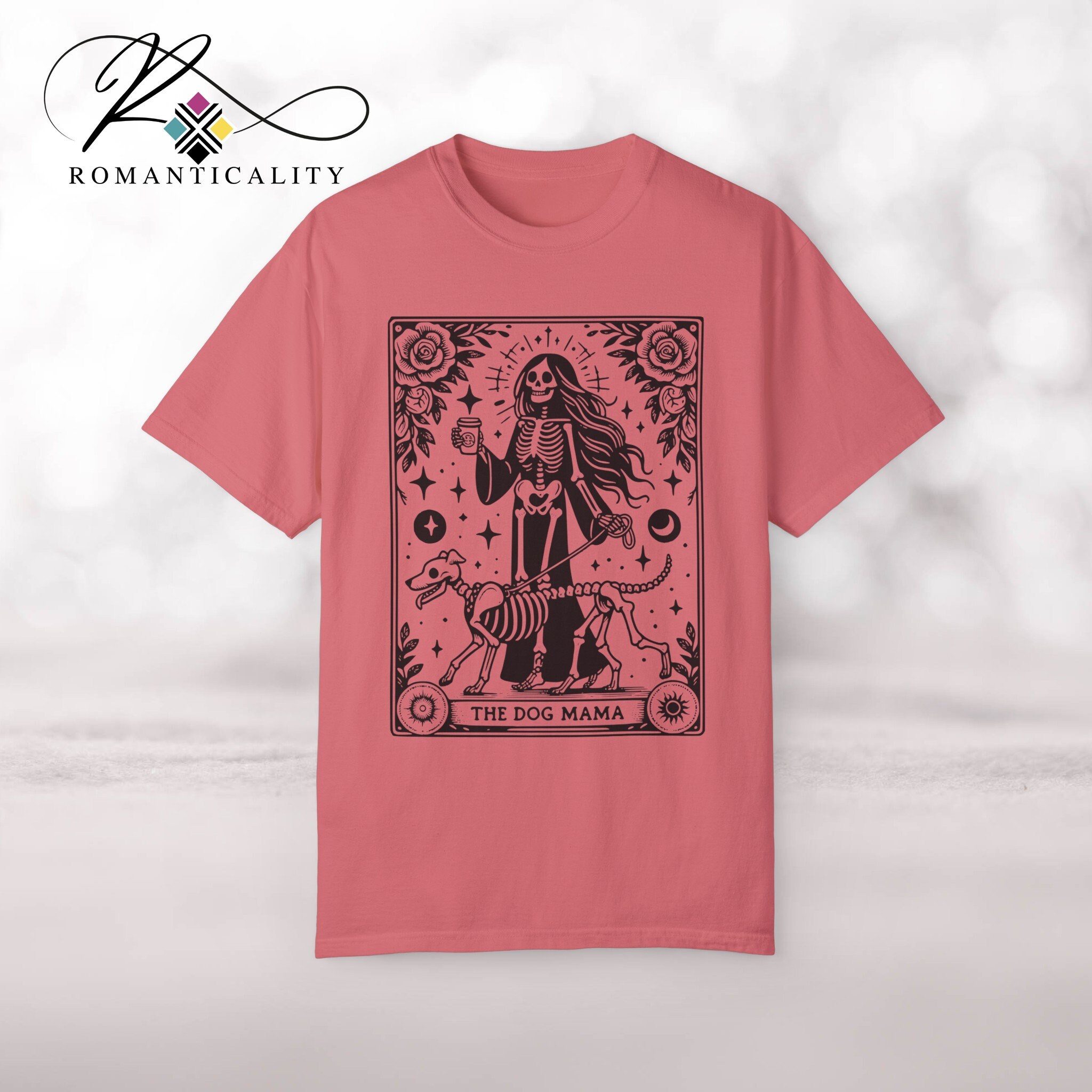 The DOG MAMA Tarot Card Graphic Tee-women's T-shirt-mother's Day Gift ...