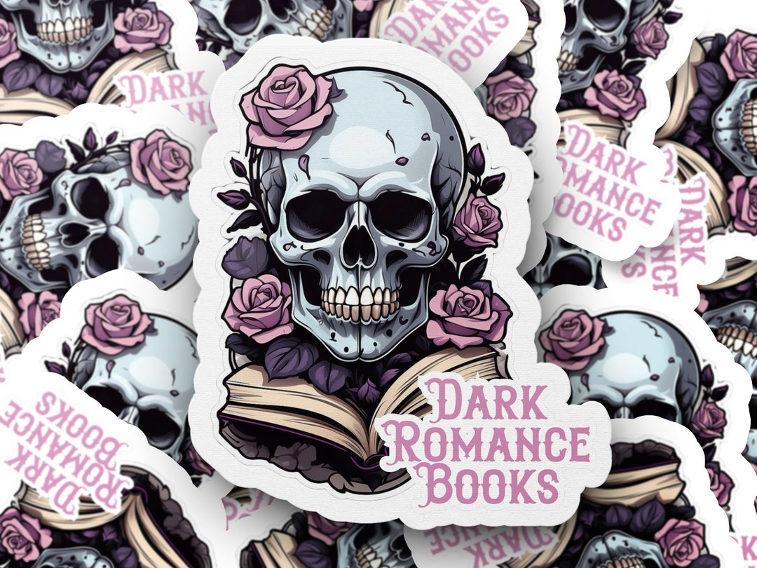 Dark Book Addict Gothic Sticker-horror Reader-dark Romance Reader ...