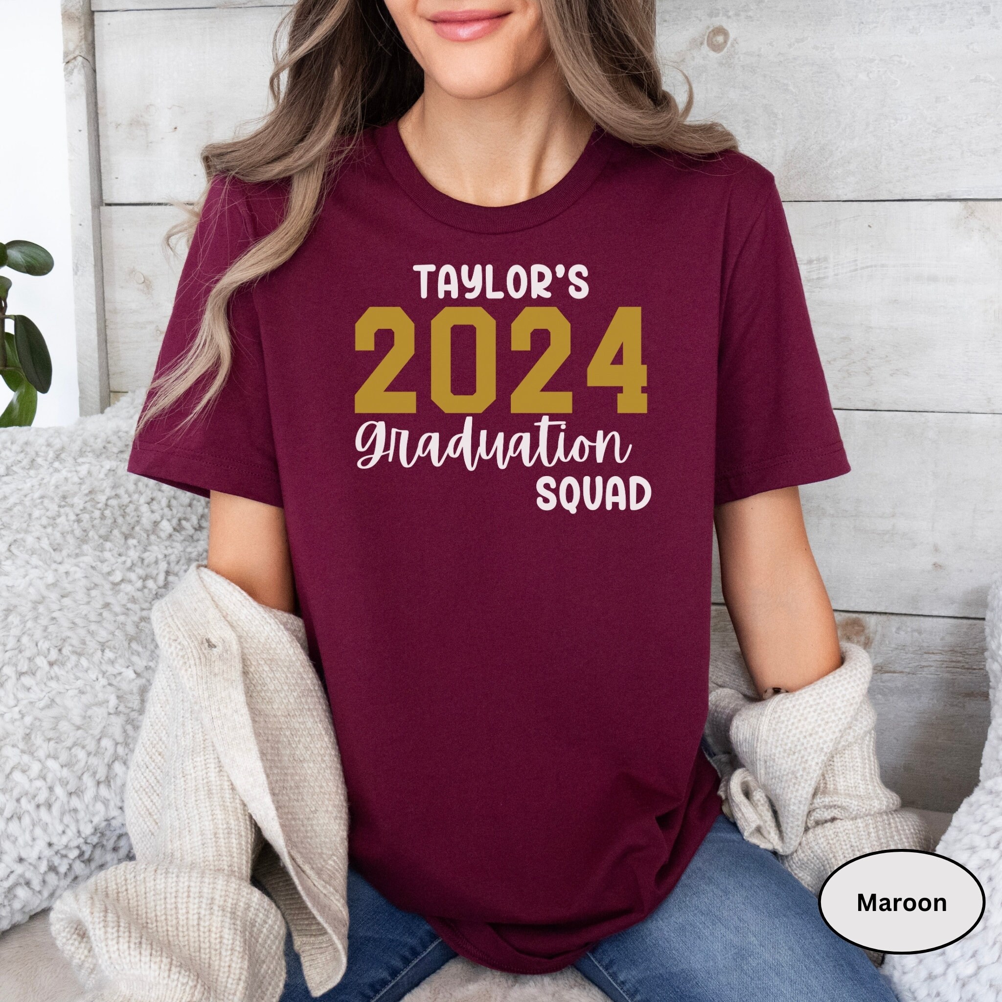 Class of 2024 Family Graduation Shirts, Personalized Graduation Shirts ...