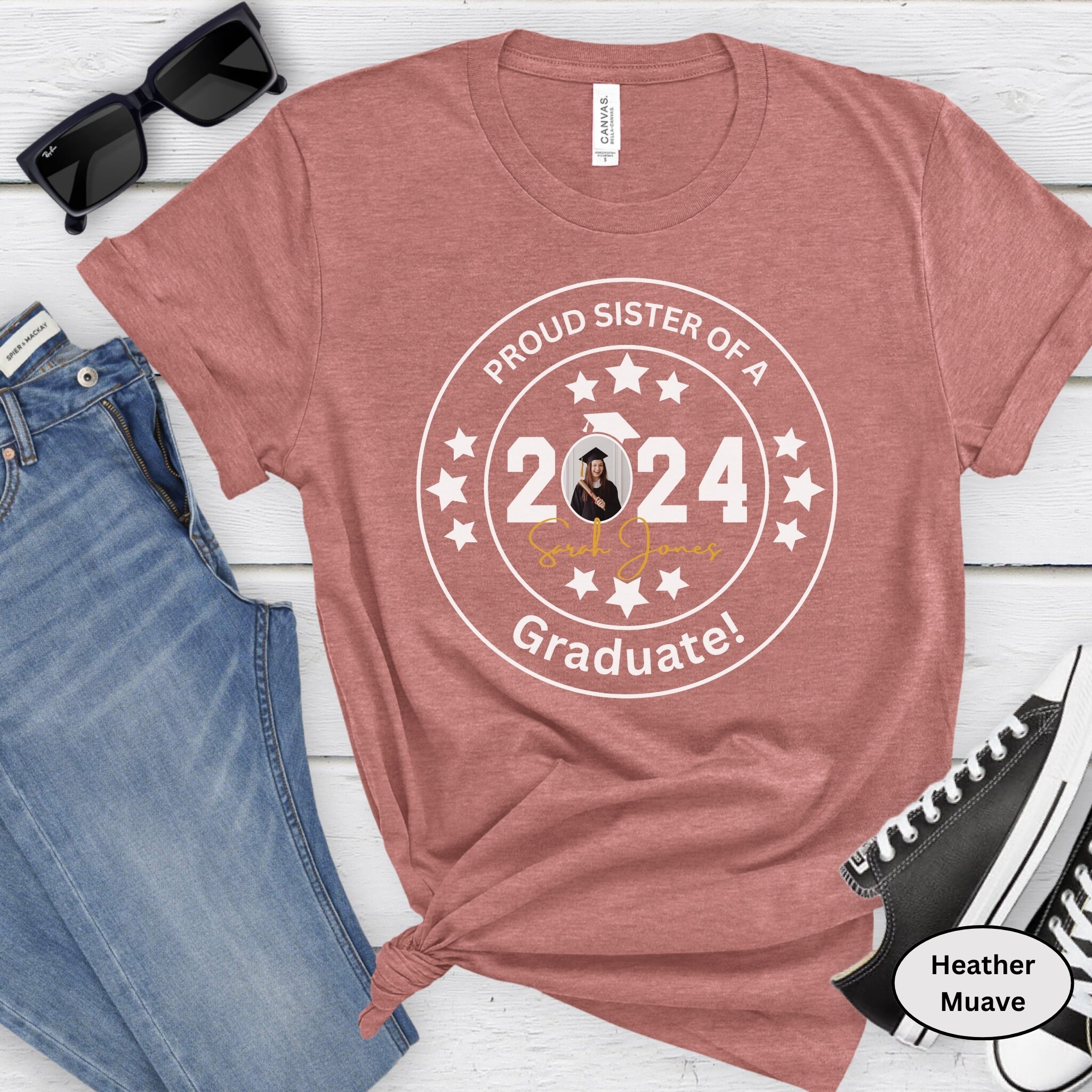 Class of 2024 Family Graduation Shirts, Personalized Graduation Shirts ...