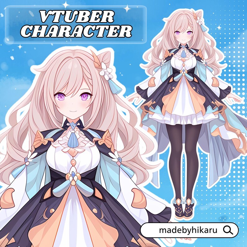 Vtuber, Vtuber Model, Anime Vtuber Model, Anime Character Streamer ...