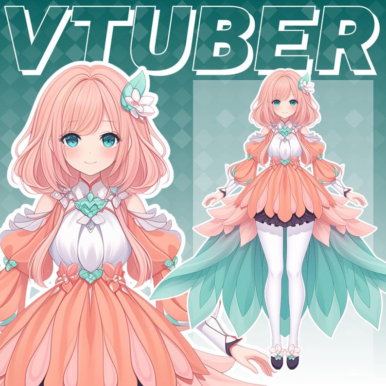 CUSTOM VTUBER Model for Commercial Use ! | Live 2D Vtuber | Vtuber ...