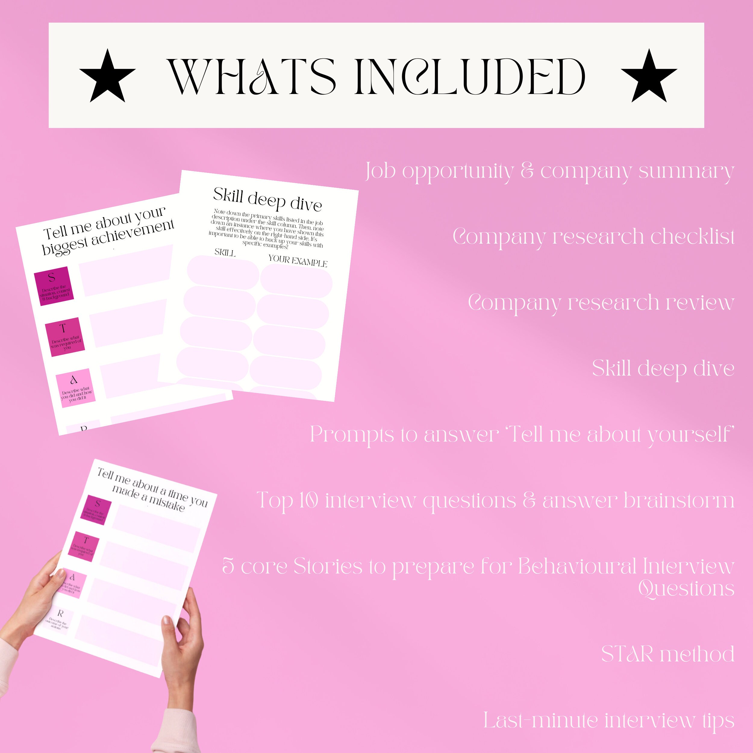 Job Interview Prep Guide Tips to Ace Your Job Interview While on Your Job Search STAR Answer ...