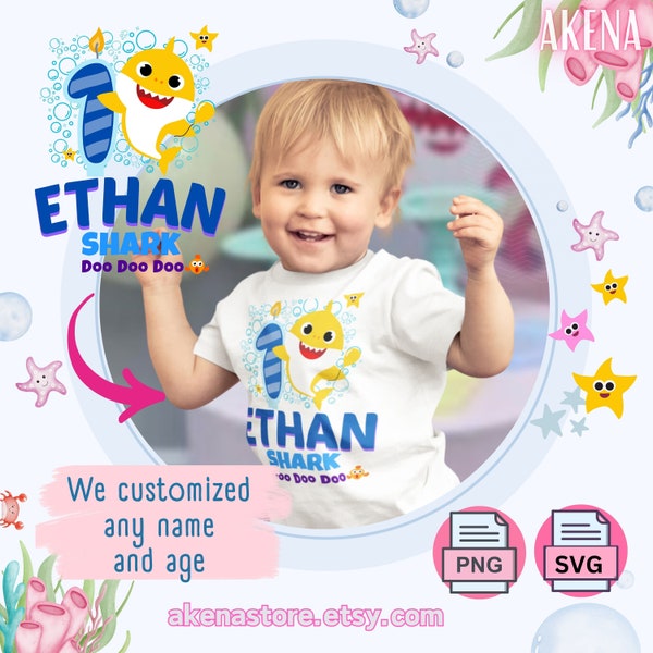 Baby Shark Birthday Personalized Shirt - Etsy