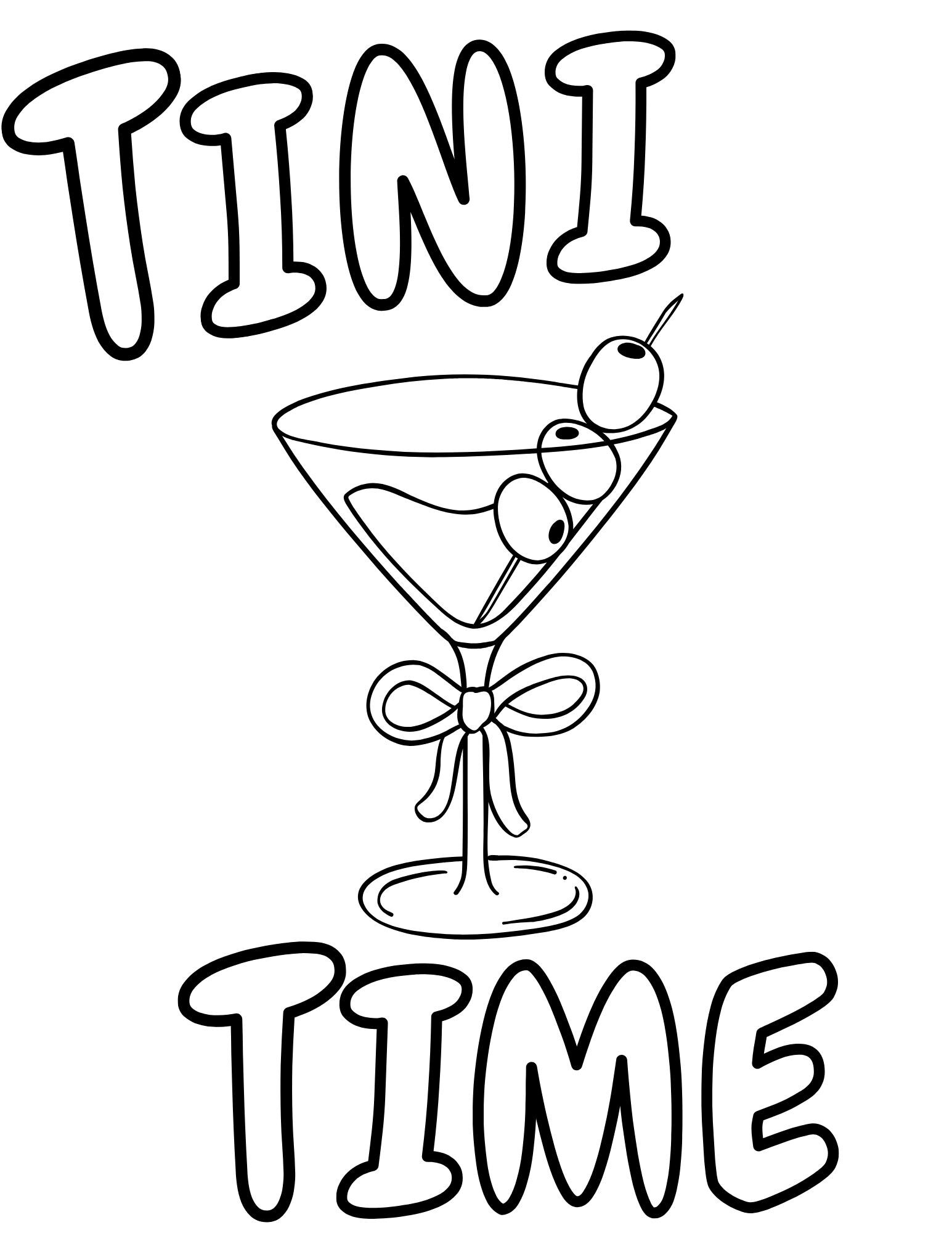 Tini Time Coloring Page - Etsy
