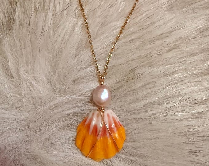 Imperfect Sunrise Shell Necklace - Etsy