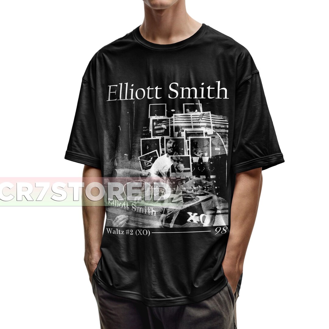 Elliott Smith Unisex T-shirt - XO 1998 Album Tee - Rock Music Band ...