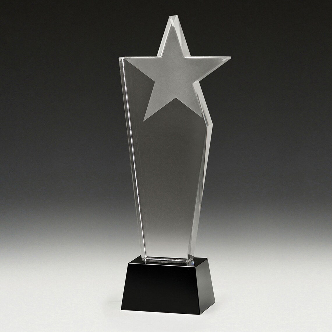 Star Crystal Award 245mm, Custom Trophy, Sport Trophy, Engraved Trophy ...