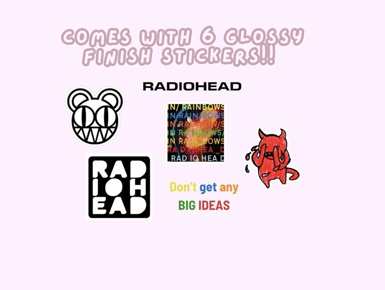 Radiohead Thom Yorke Aesthetic Sticker Pack - Etsy