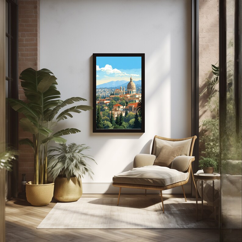 Bervely Hills, Digital Art Print - Etsy