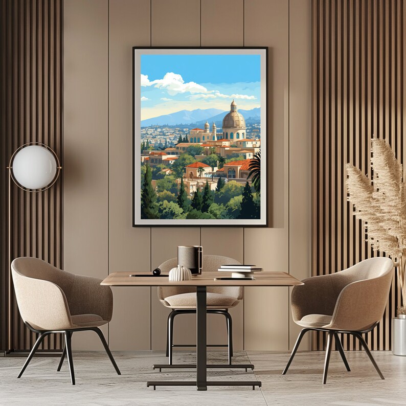 Bervely Hills, Digital Art Print - Etsy