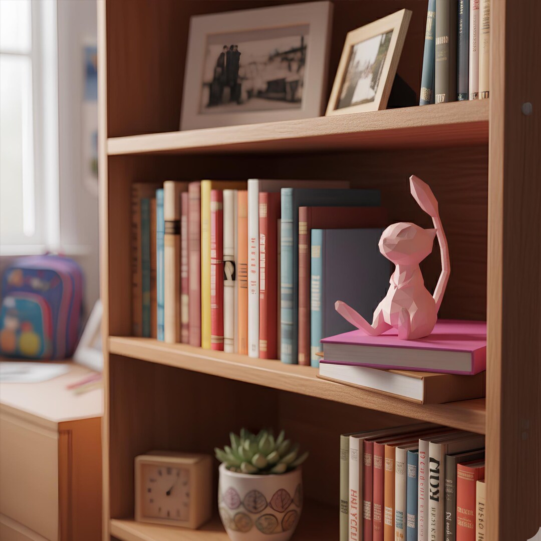 3D Papercraft Mew – DIY Low Poly Pokémon Model (digital Download ...