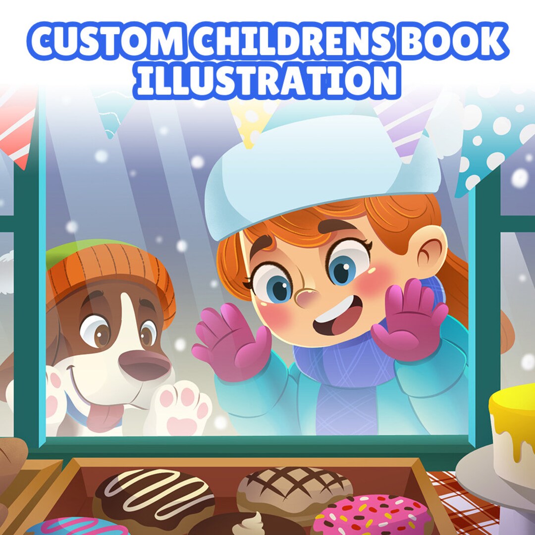 Custom Childrens Book Children Book Illustrations Custom Illustration ...