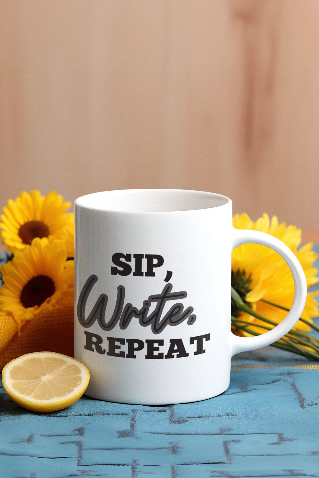 Sip, Write, Repeat Mug - Etsy