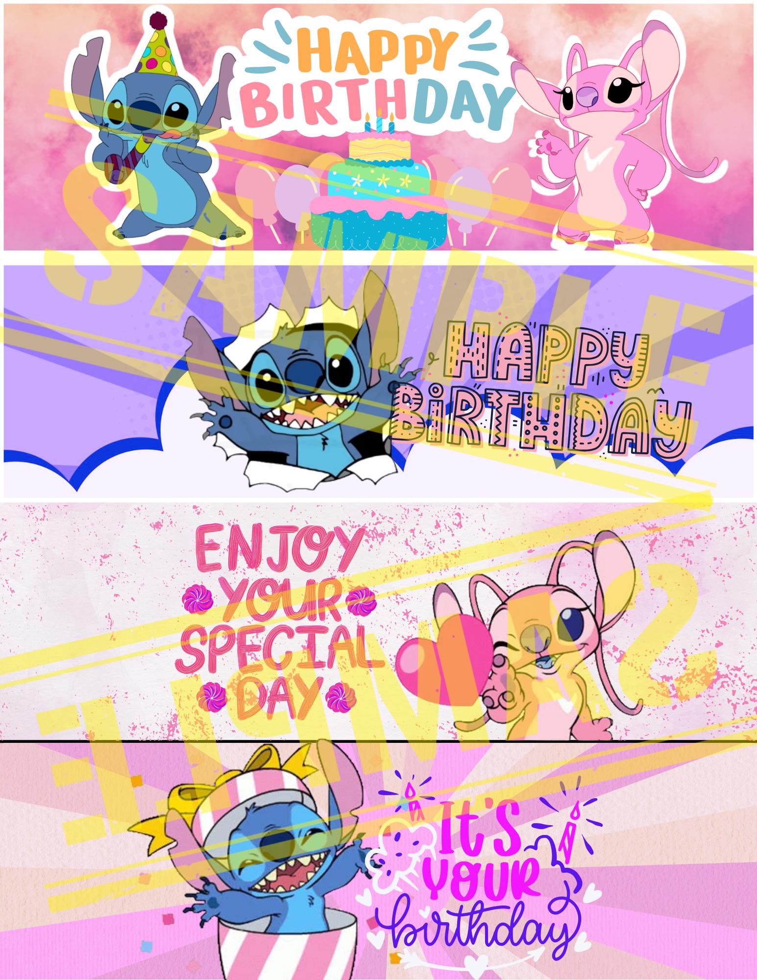 Stitch Water Bottle Labels Template - Stitch Theme Birthday Party ...