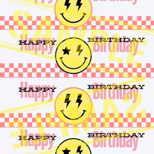 Smiley Face Water Bottle Labels Template - Printable Smiley Face Theme ...