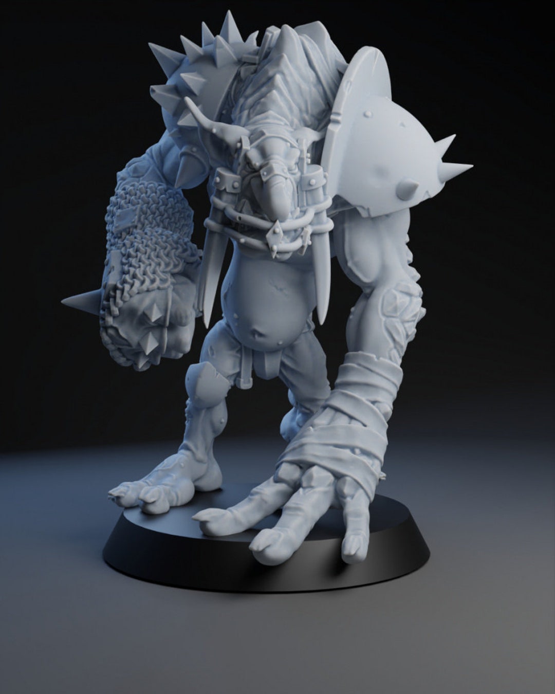 Brutefun Miniatures - Fantasy Football Professional Troll Bruiser - Etsy