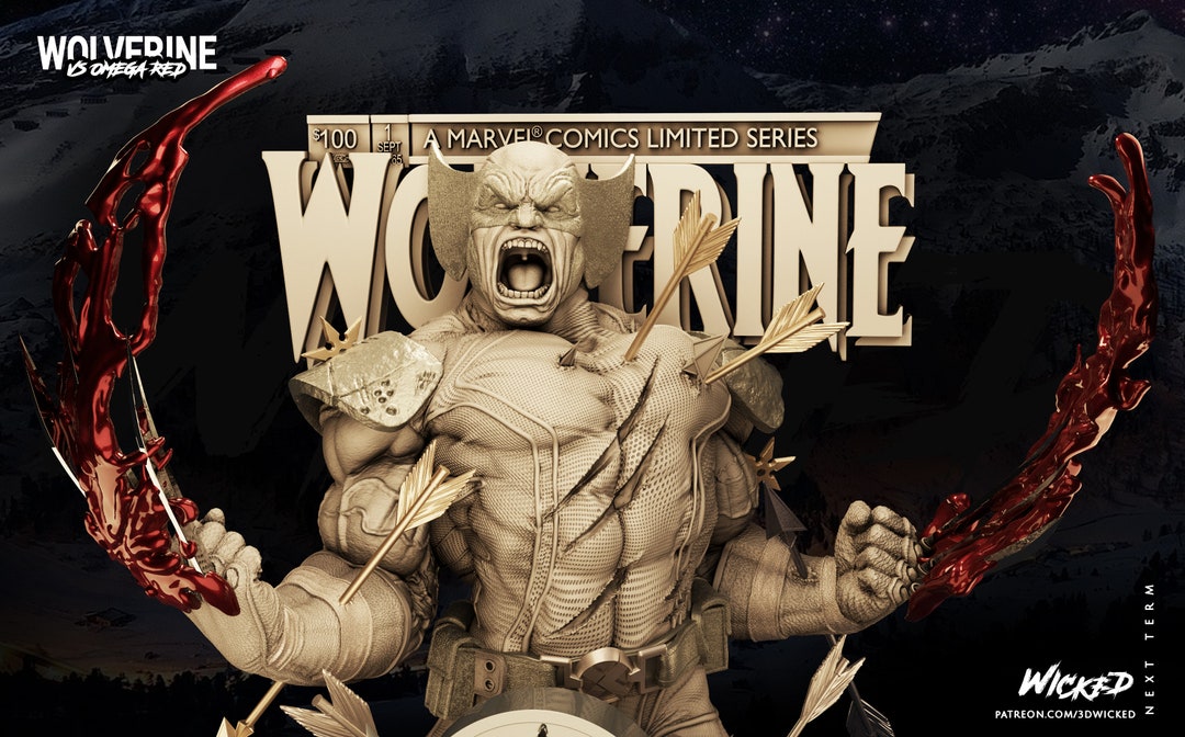 Wicked Marvel Wolverine Bust 1/8 Scale - Etsy