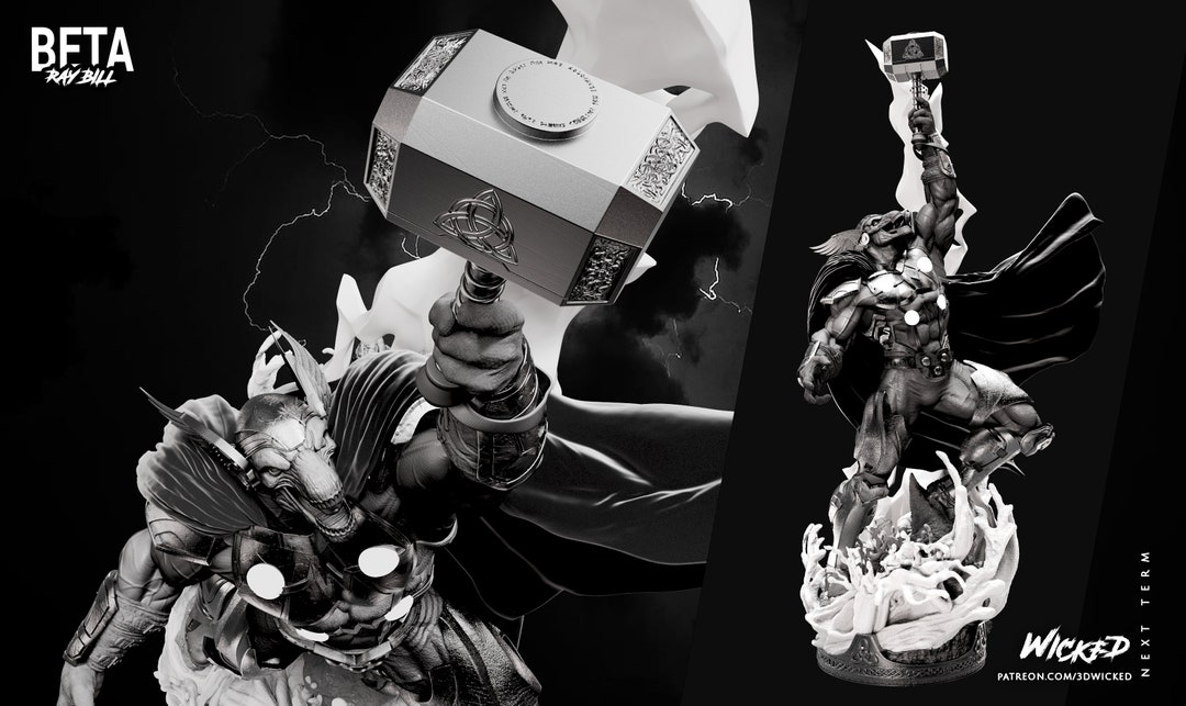Wicked Marvel Beta Ray Bill Sculpture 1/12 - Etsy