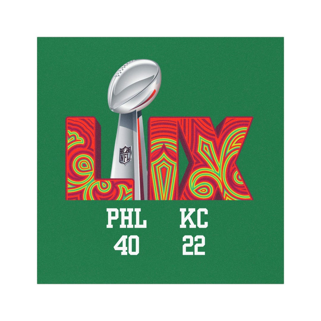 Super Bowl 59 Score Car Magnet: Eagles Fan Gift - Etsy