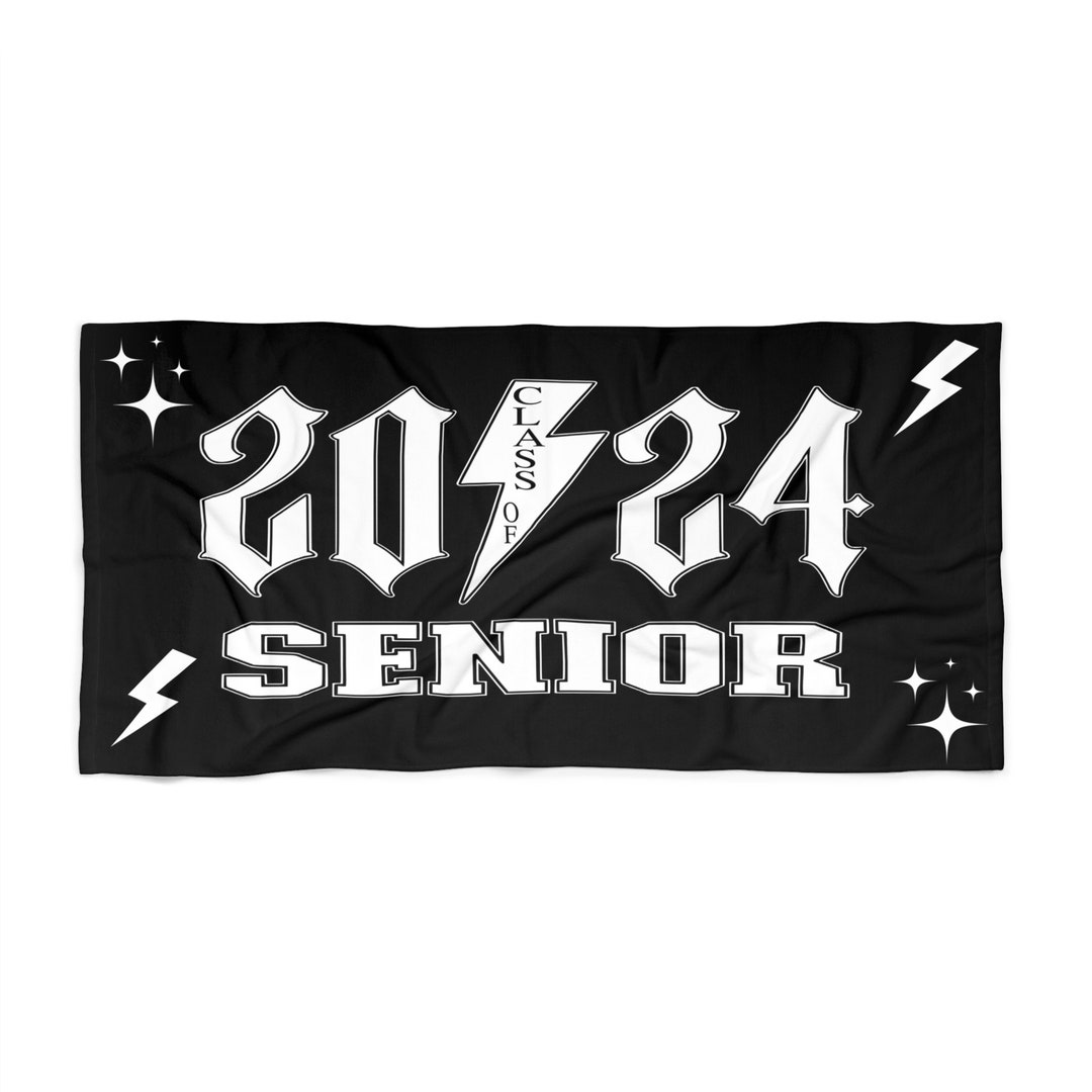 Class of 2024 Beach Towel, Graduation Beach Towel, Graduation Gift ...