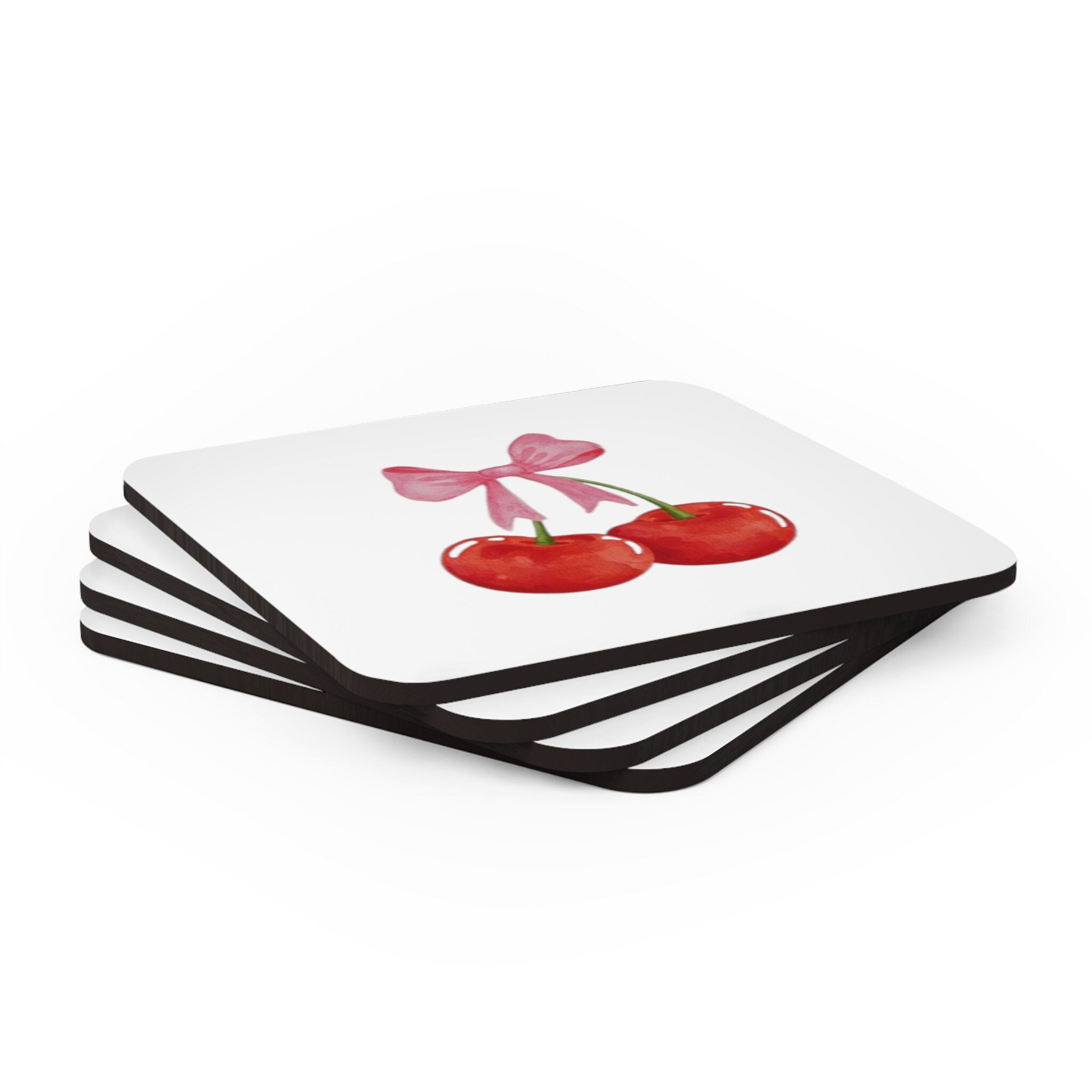 Cherry Coaster Set / Coquette Coaster Set/ Cherry Coquette Coaster Set ...