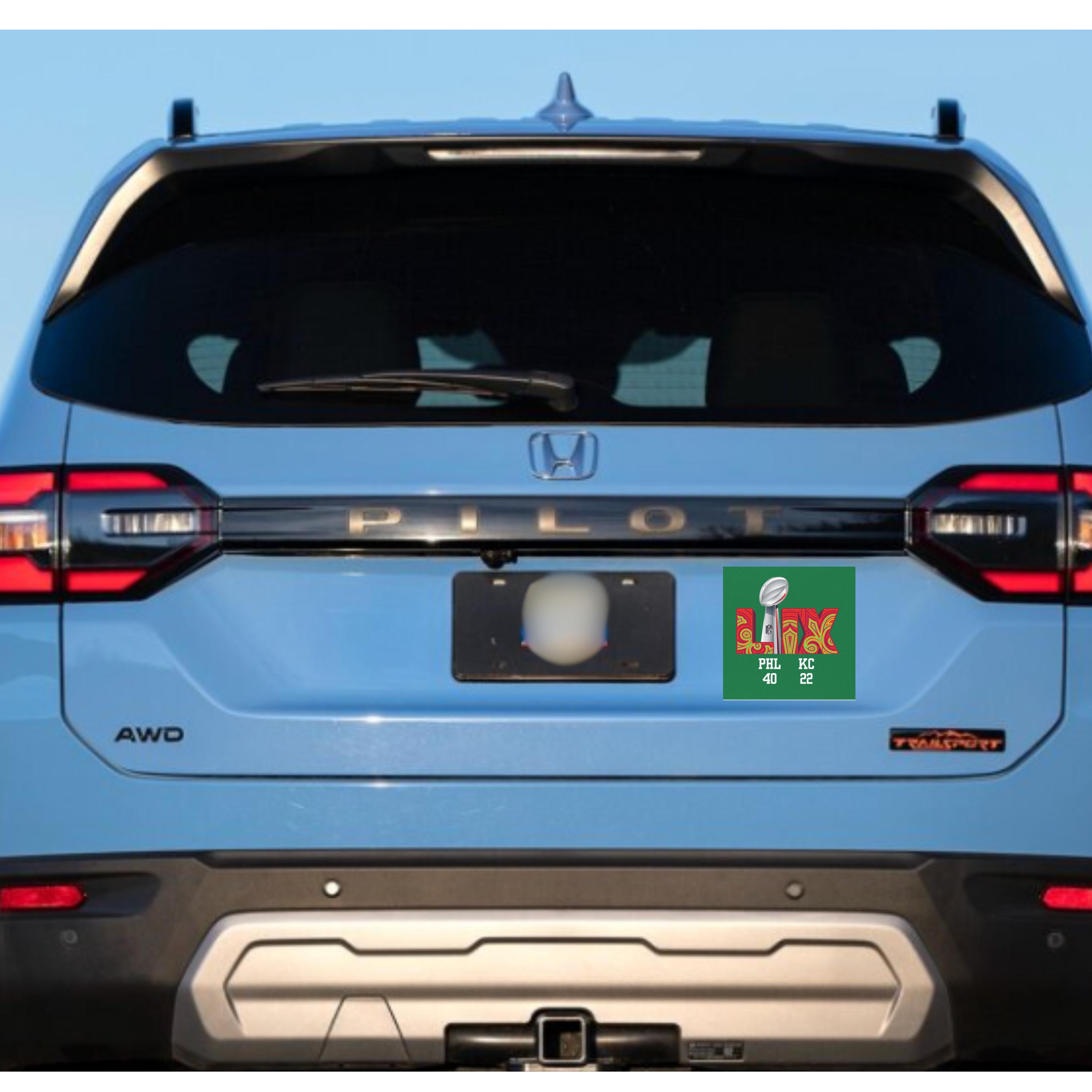Super Bowl 59 Score Car Magnet: Eagles Fan Gift - Etsy