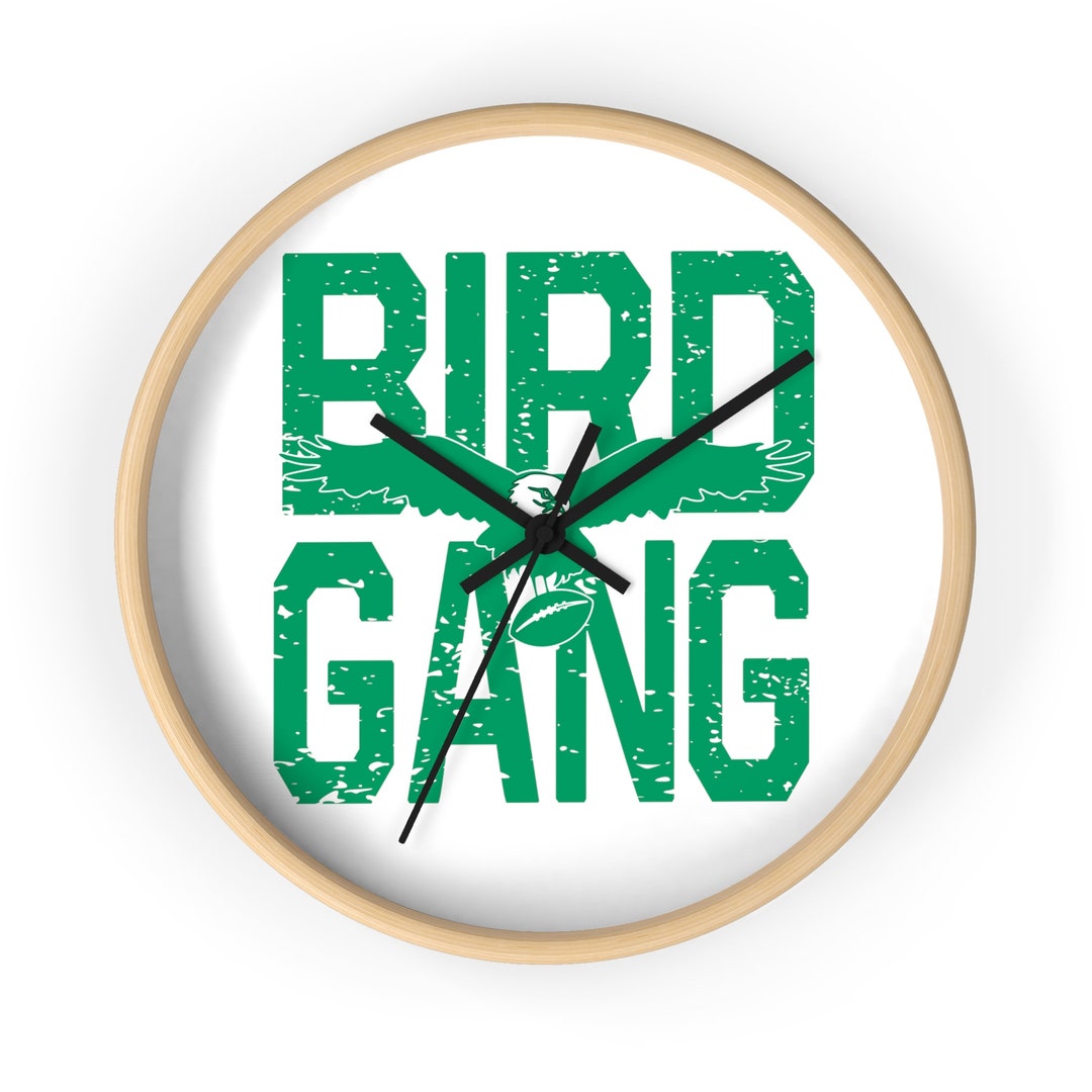 Wall Clock, Bird Gang, Go Birds, Football, Football Clock, Eagles Fan ...