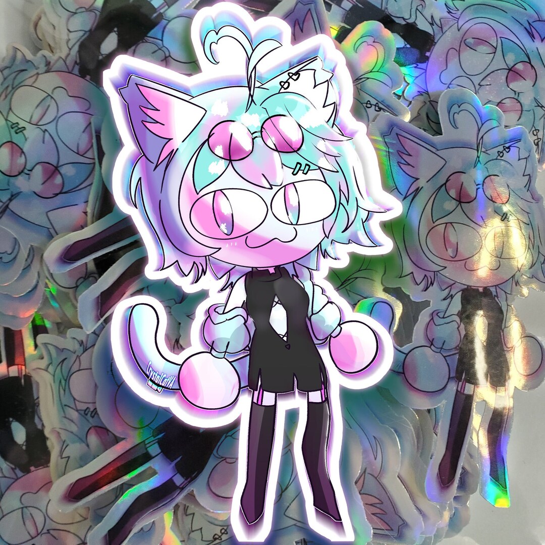 Neco Arc Crystalcatva - Holographic Vinyl Sticker - Etsy