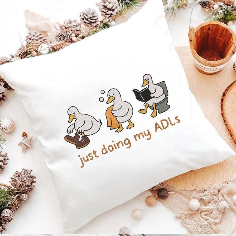 Just Doing My Adls Embroidery File, Occupational Therapy (digital ...