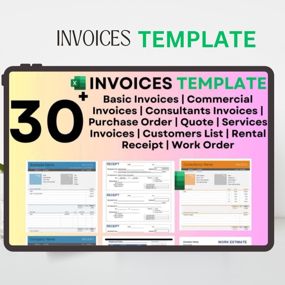 Set Invoice Templates Basic Invoices Auto Repair Invoices Billing for ...